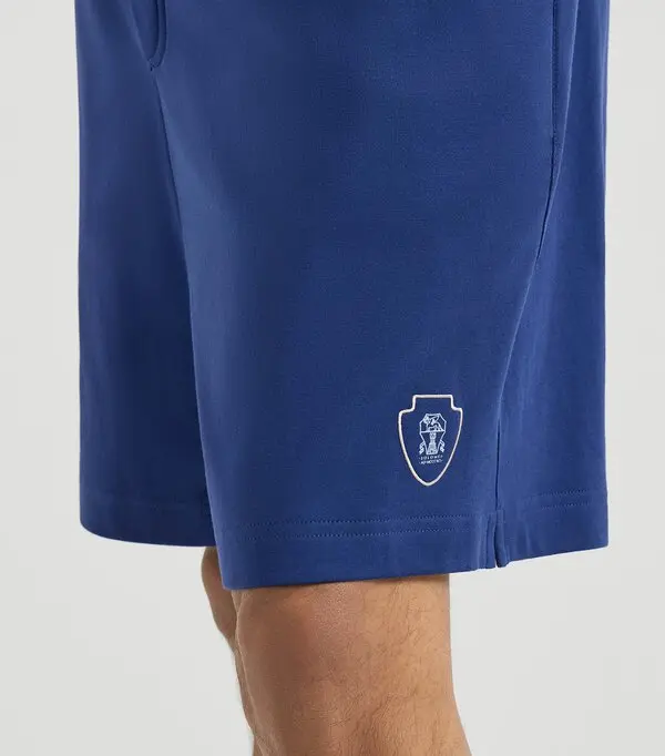 Brunello Cucinelli Cotton Crest Shorts