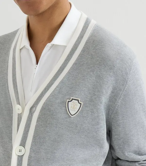 Brunello Cucinelli Cotton Crest Cardigan