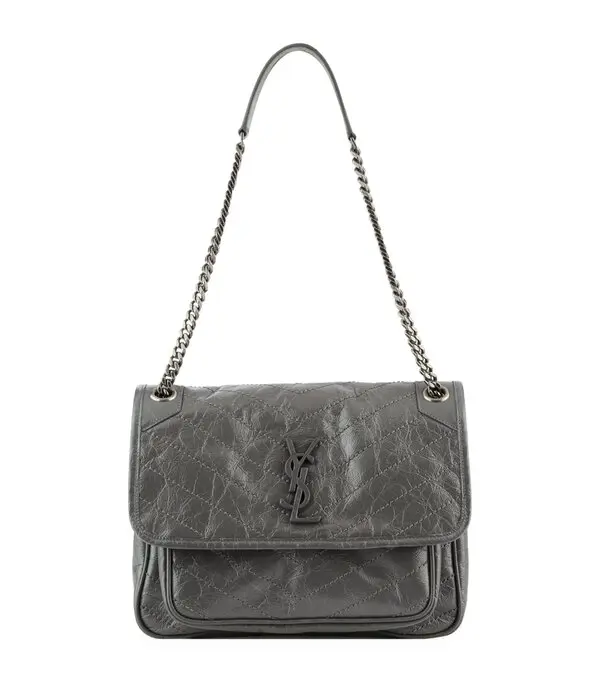 Saint Laurent Medium Niki Shoulder Bag - Grey