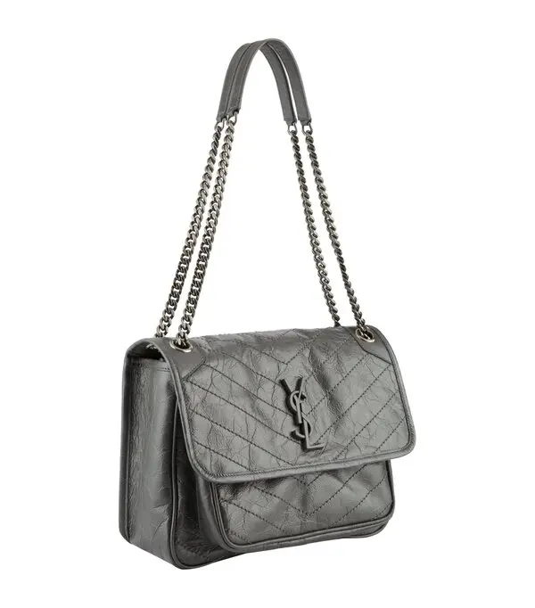 Saint Laurent Medium Niki Shoulder Bag - Grey