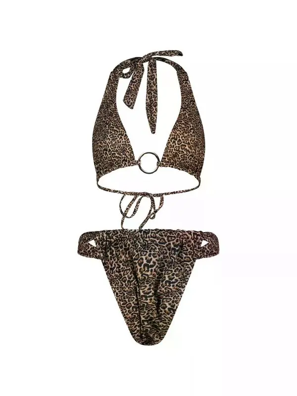 PARAMIDONNA Mirla Leopard Print Two-piece Swimsuit