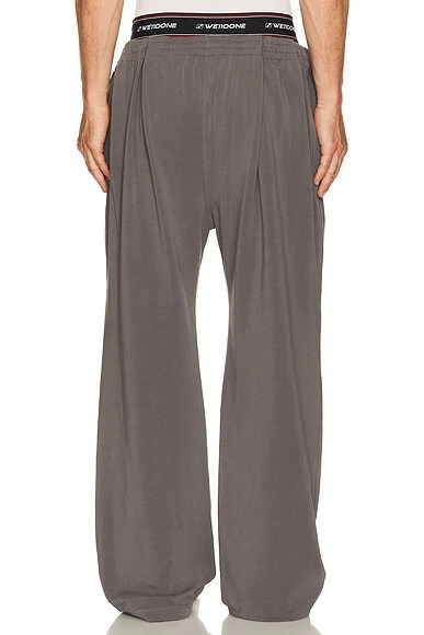 We11Done Layered Tucked Sweatpants - Dark Grey