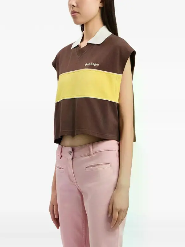 Palm Angels Classic Logo Boxy Polo Top