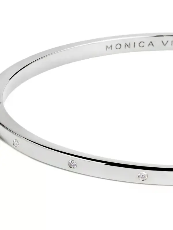 Monica Vinader Essential Diamond Bracelet - Silver