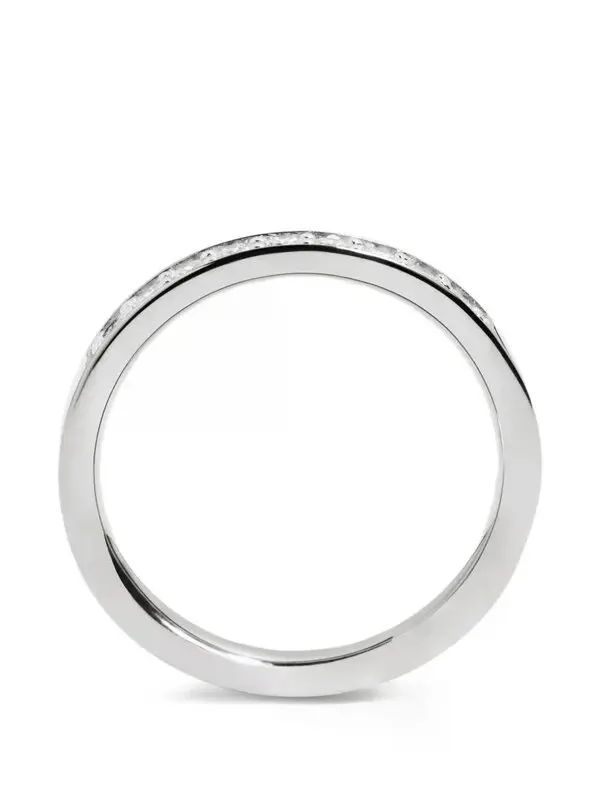 Monica Vinader Essential Diamond Ring In Recycled Sterling - Silver
