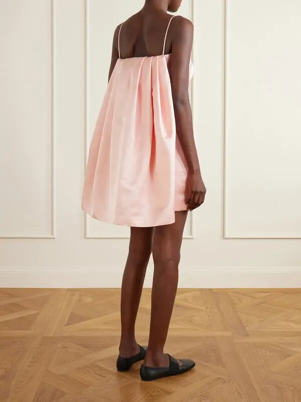 Givenchy Cape-effect Silk-satin Mini Dress - Pink