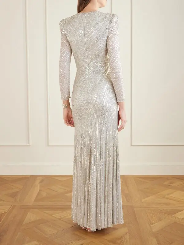 Jenny Packham Eve' Sequined Tulle Gown