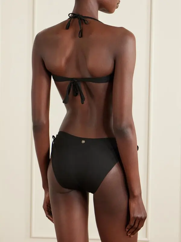 Max Mara Amelia Bandeau Bikini Top With Metal Detail - Black