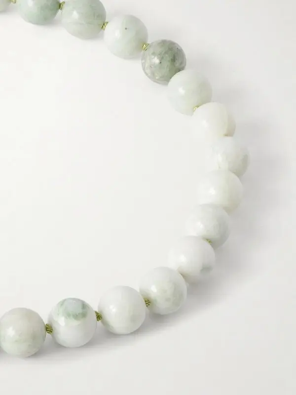 JENNIFER BEHR Louisa Gold-plated Jade Necklace - Green