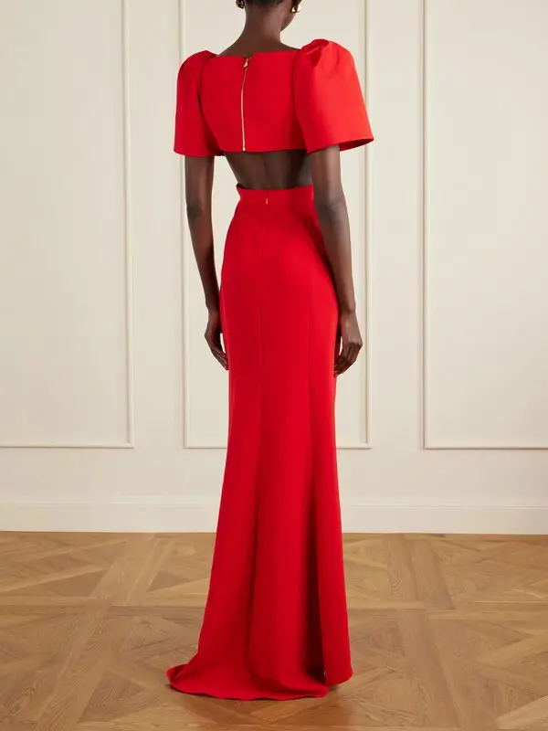 Carolina Herrera Silk-faille And Crepe Gown
