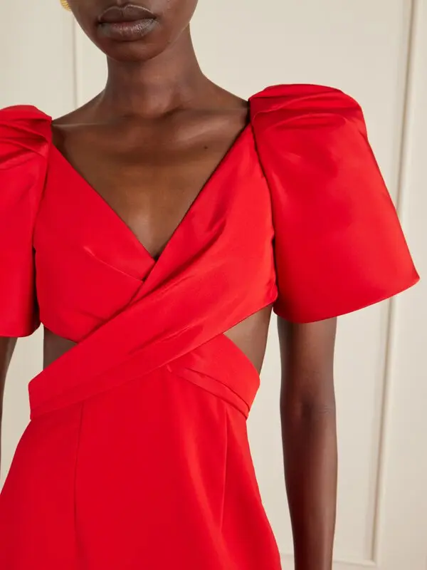 Carolina Herrera Silk-faille And Crepe Gown