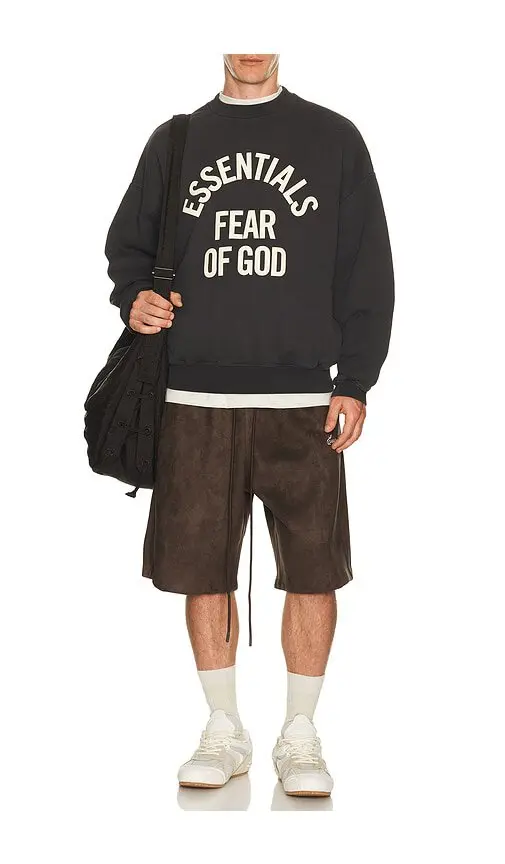 Fear Of God Campus 90's Crewneck Sweatshirt - Black