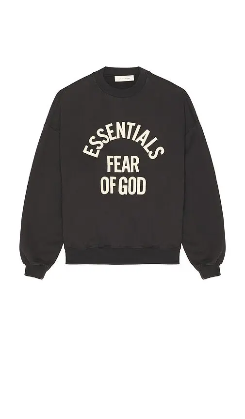 Fear Of God Campus 90's Crewneck Sweatshirt - Black