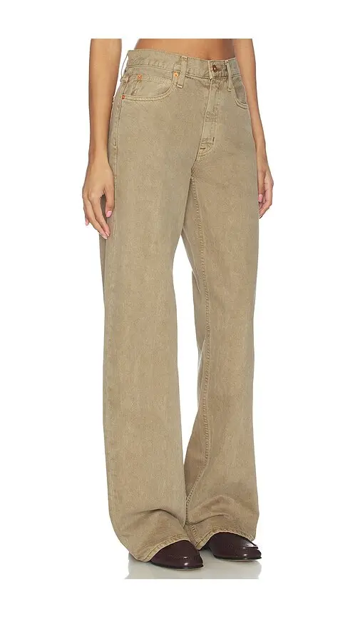 SLVRLAKE Cassie High Rise Relaxed Jeans - Brown