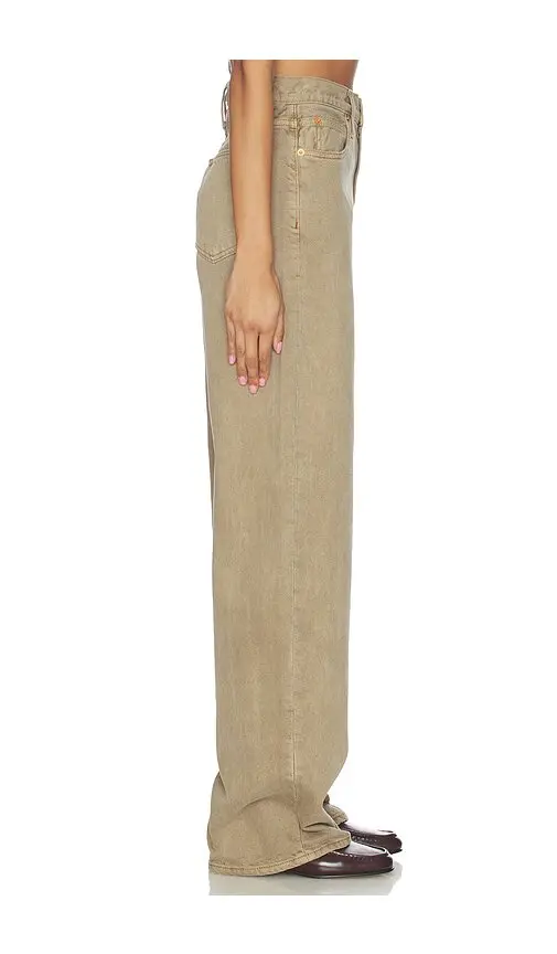 SLVRLAKE Cassie High Rise Relaxed Jeans - Brown