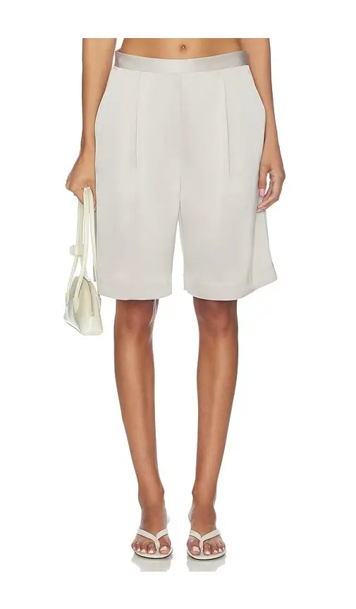 Susana Monaco Satin Shorts - Grey