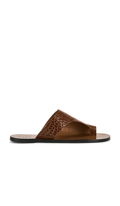 ATP ATELIER Rosa Slip-on Sandals - Brown