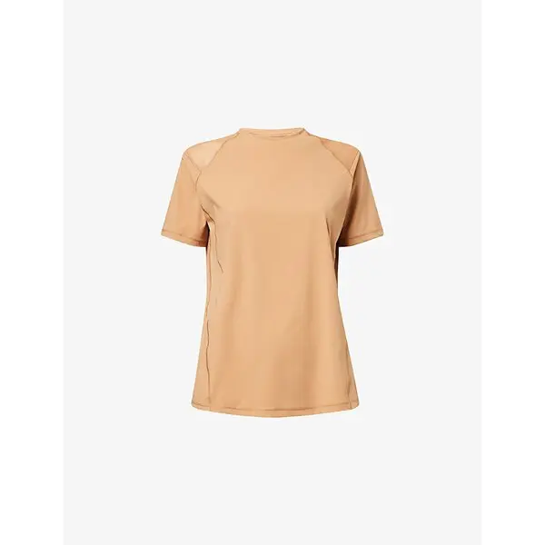NOW YOU LIVE Waterley Stretch-jersey T-shirt - Clay