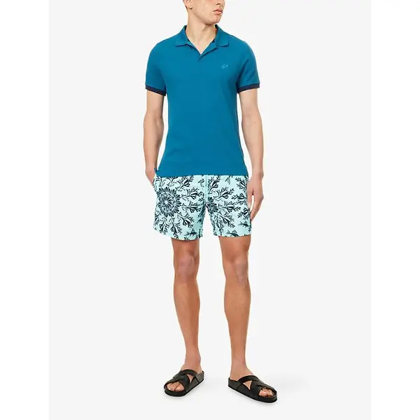 Vilebrequin Moorea Coral-print Swim Shorts - Oxygene