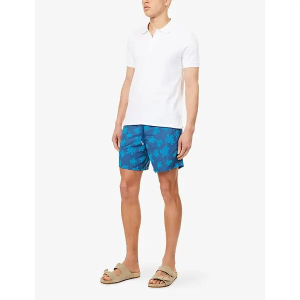 Vilebrequin Moorea Turtle-print Swim Shorts - Evening