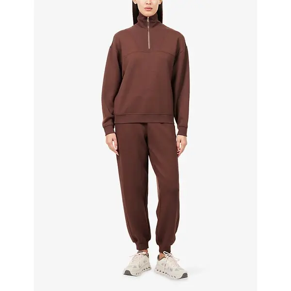 NOW YOU LIVE Uppingham Relaxed-fit Modal-blend Jogging Bottoms - Clay
