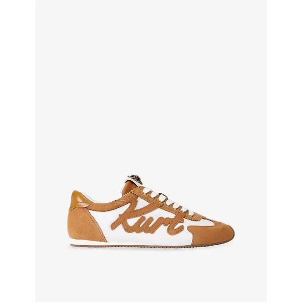 Kurt Geiger Islington Leather Trainers - Tan Comb