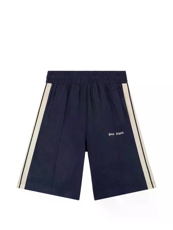 Palm Angels Logo Track Shorts - Blue