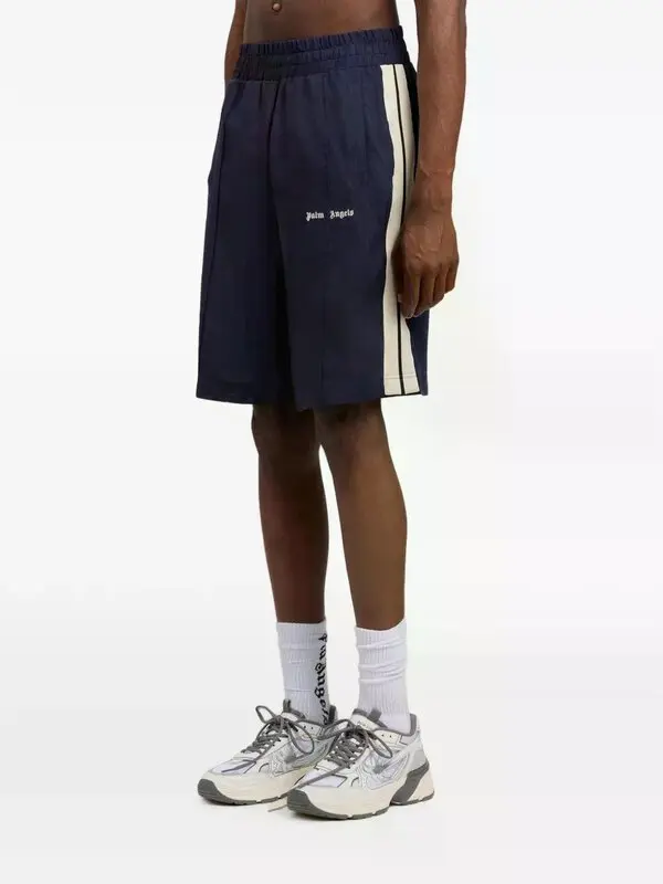 Palm Angels Logo Track Shorts - Blue