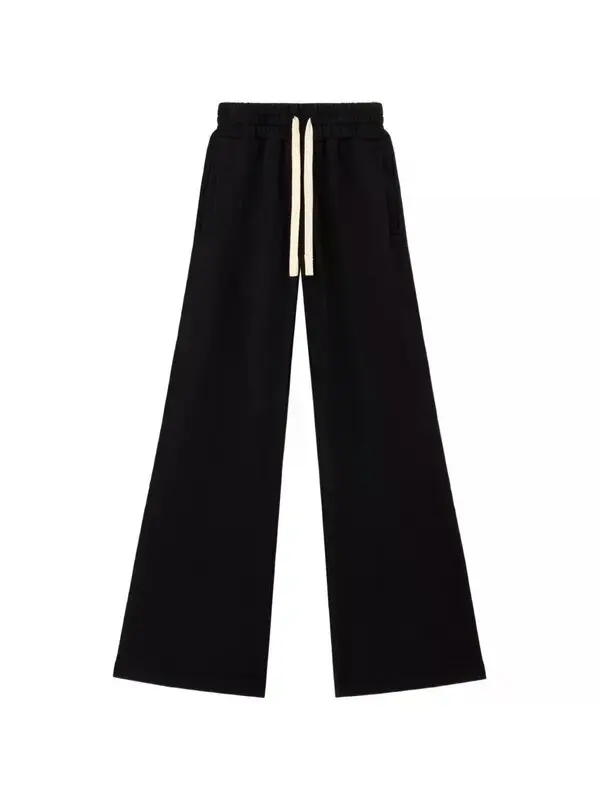Palm Angels Curved Logo Track Pants - Black