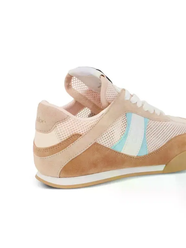 Chloé Kick Paneled Sneakers - Neutrals