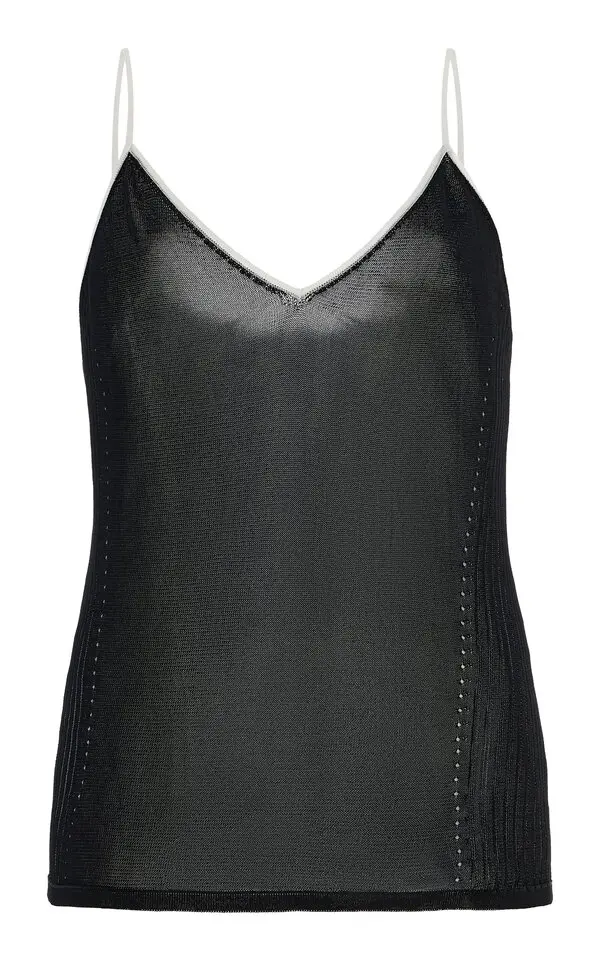 HIGH SPORT Tyler Knit Camisole Top - Black