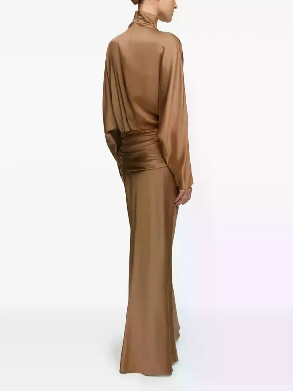 12 STOREEZ Long-sleeved Draped Dress