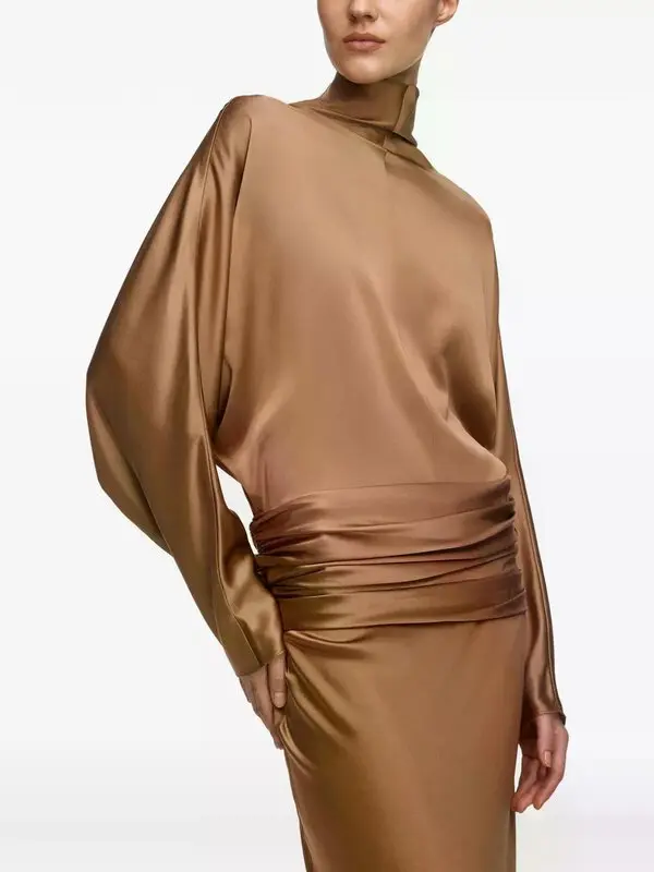 12 STOREEZ Long-sleeved Draped Dress