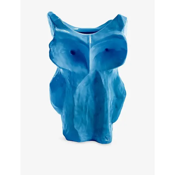 SERAX Owl Vase After Midnight Stoneware Vase - Blue