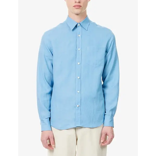Dunhill Pointed-collar Regular-fit Linen Shirt