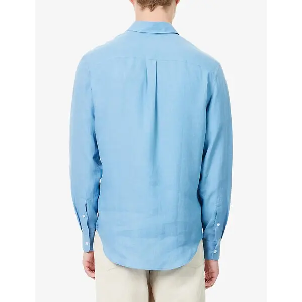 Dunhill Pointed-collar Regular-fit Linen Shirt