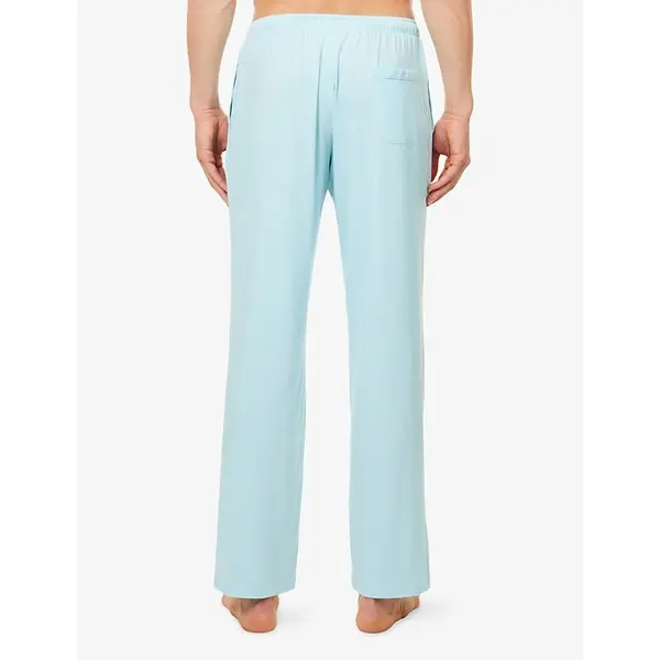 Derek Rose Basel 25 Modal-jersey Trousers - Blue