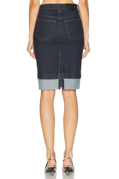 Khaite Kendra Denim Skirt