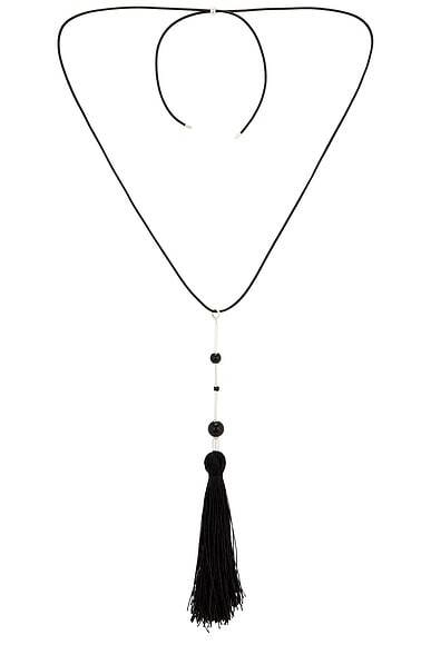 KAREN ARCANJO No. 2 Onyx Necklace - Black