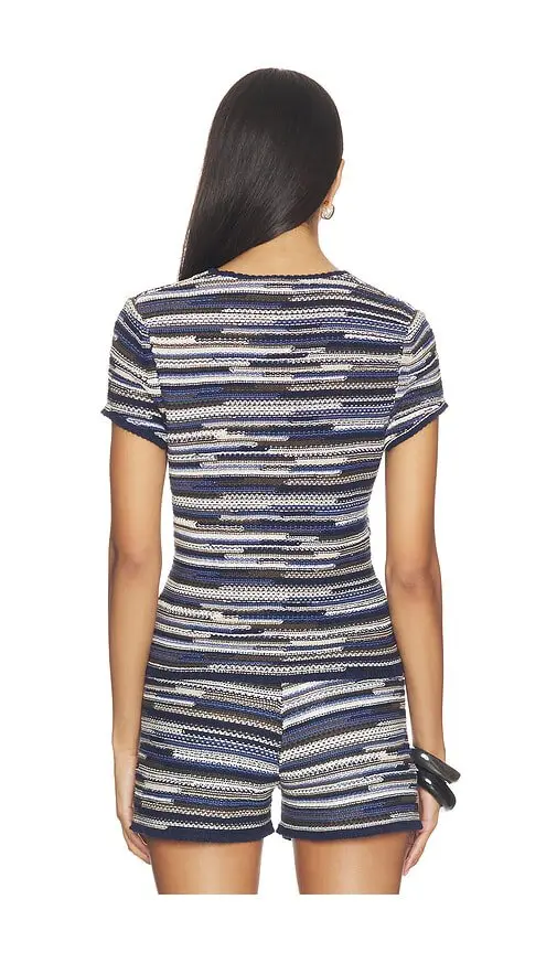 Proenza Schouler White Label Veya Knit Tee - Navy