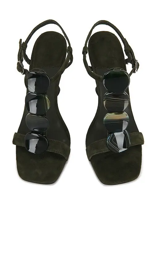 Jeffrey Campbell Palma Wedge Sandals With Gem Embellishments