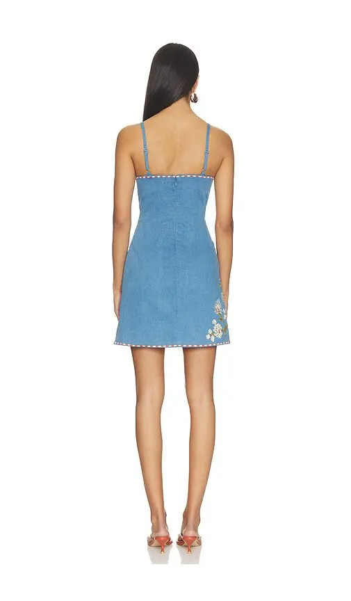 Veronica Beard Embroidered Cotton Blend Dress