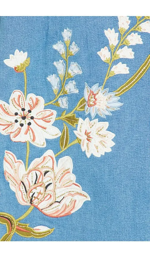 Veronica Beard Embroidered Cotton Blend Dress