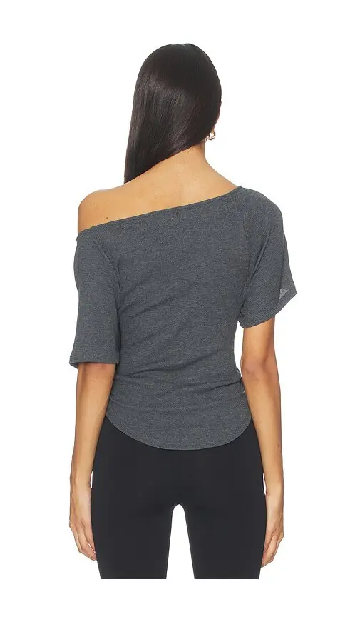 Free People X Lucy Off The Shoulder Tee - Black