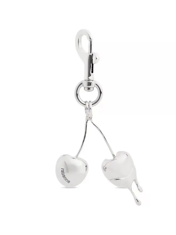 Rabanne Brass Cherry Pendant Charm - Silver