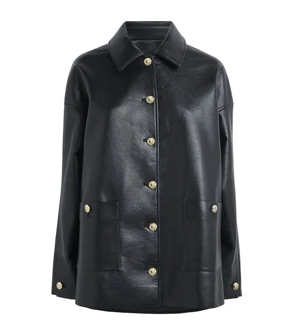 ANINE BING Regenerated Leather Luca Jacket