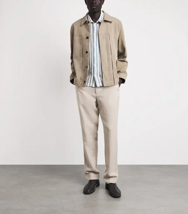 Vince Cotton-blend Beach Stripe Shirt