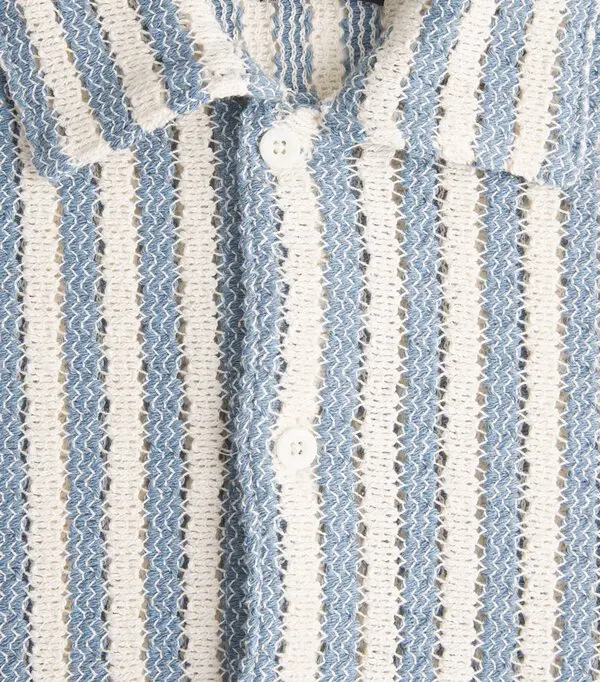 Vince Cotton-blend Beach Stripe Shirt