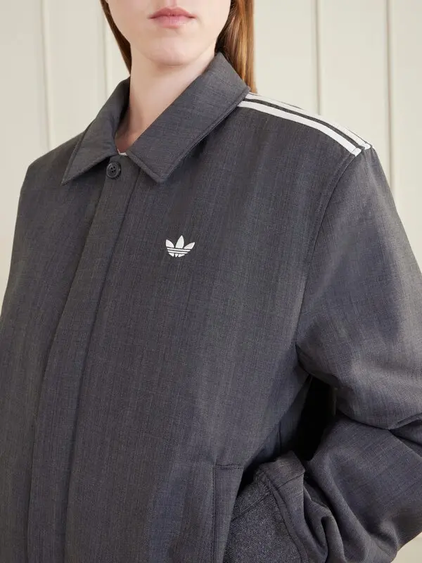 ADIDAS ORIGINALS X Wales Bonner Embroidered Padded Wool-blend Jacket