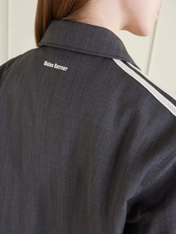 ADIDAS ORIGINALS X Wales Bonner Embroidered Padded Wool-blend Jacket